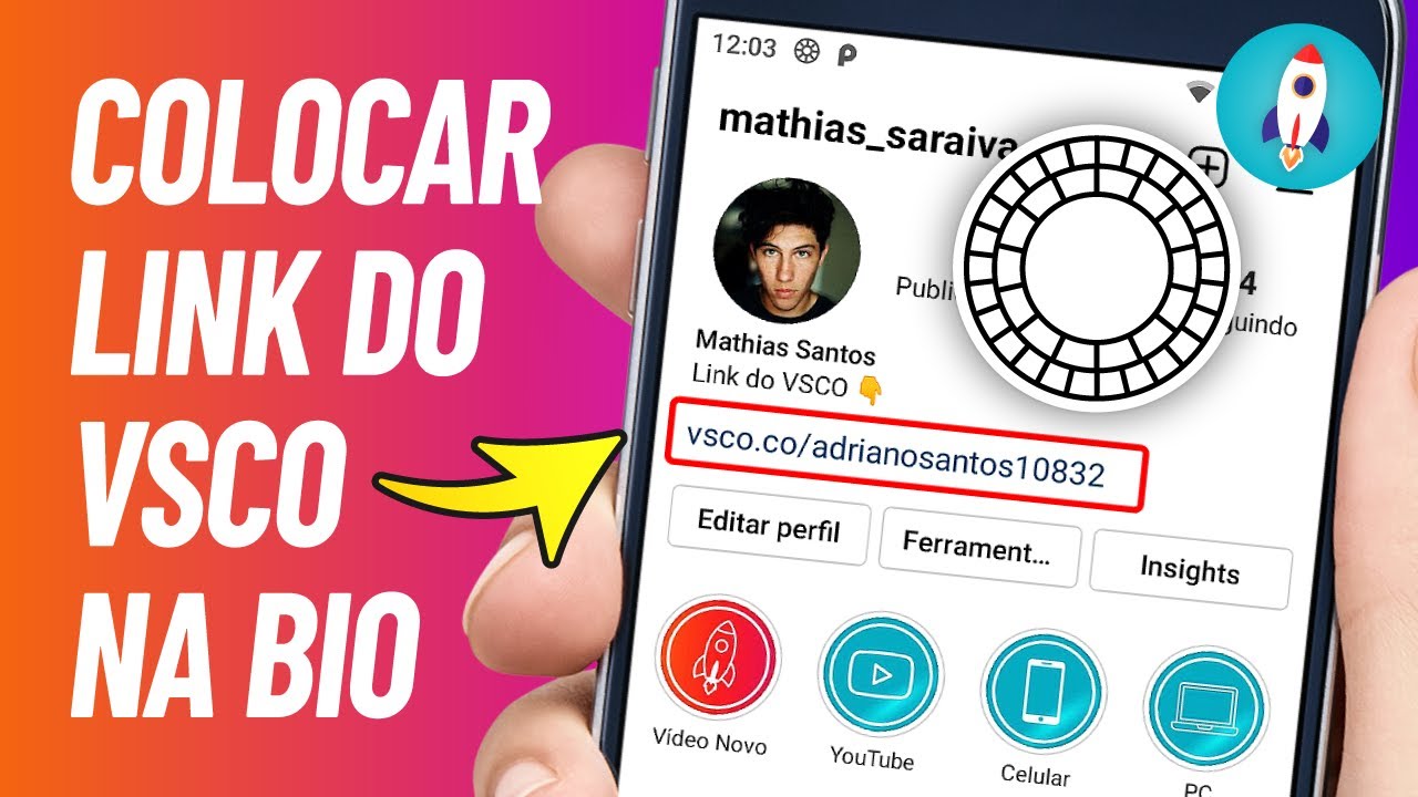Como Colocar o LINK DO VSCO no Instagram - Link do VSCO NA BIO - YouTube