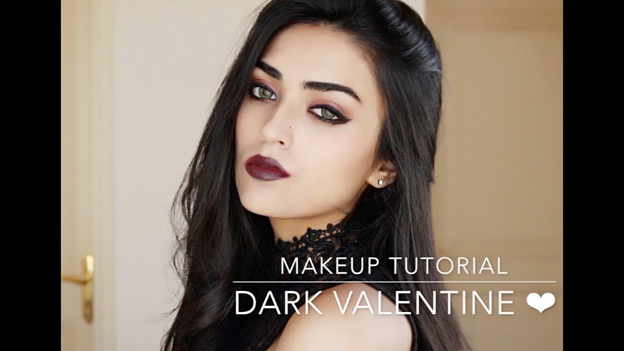 Dark Valentine Makeup Tutorial | Vampy Lips - YouTube