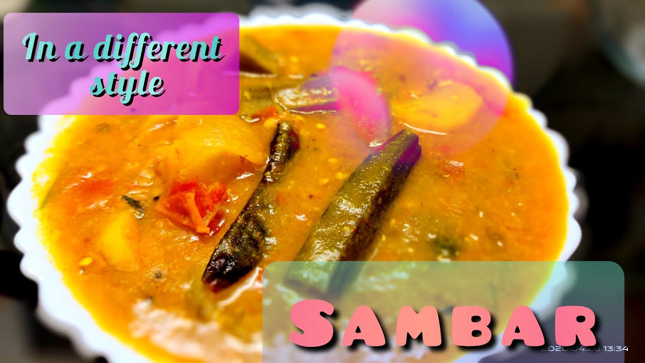 SAMBAR (IN A DIFFERENT STYLE) - YouTube