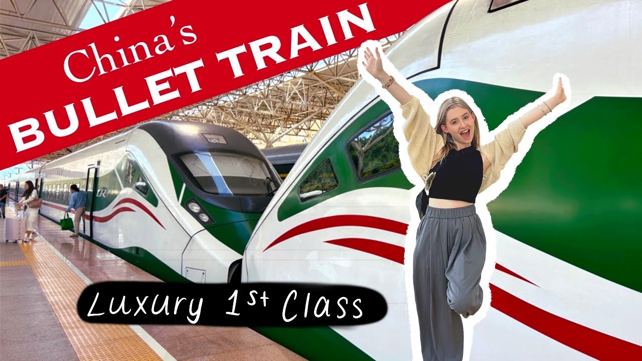 FIRST CLASS on China’s 350kmh high-speed BULLET TRAIN 🇨🇳 Luxury Travel ...