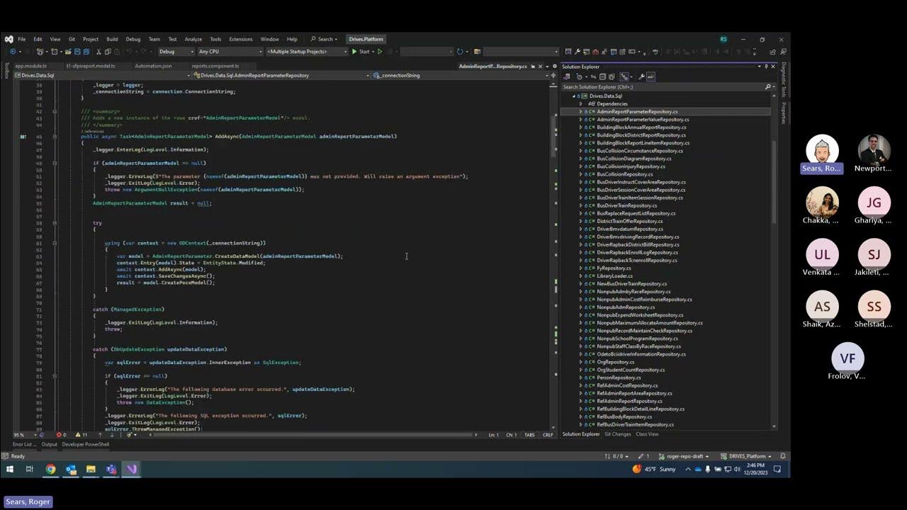 CodeFactory Progress Update Meeting Recording - YouTube