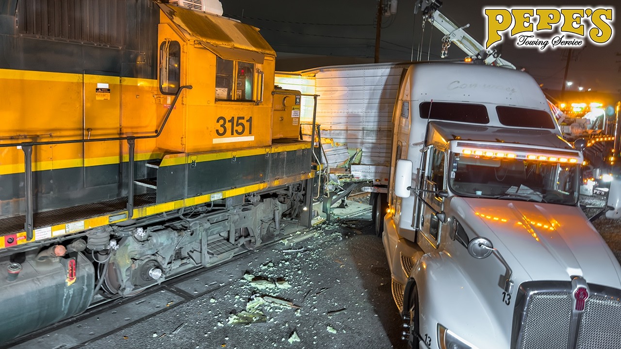 Train Crashes Into Semi Trailer - Who's at Fault? - YouTube