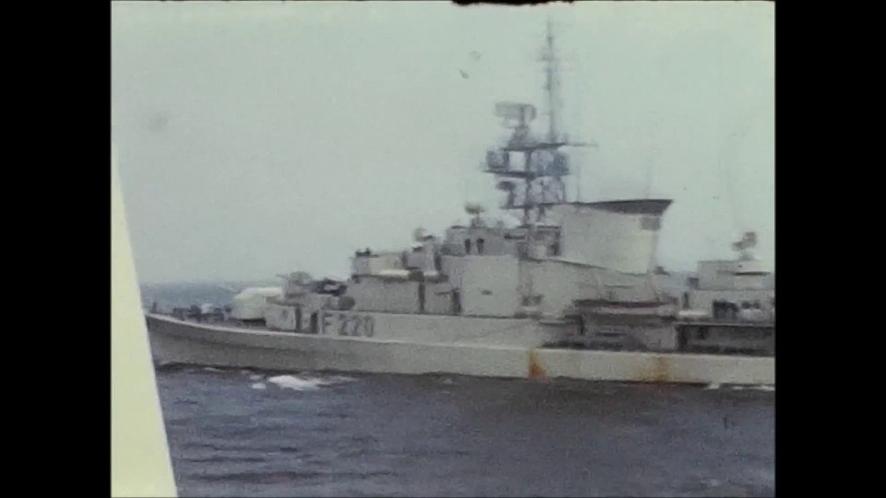 Scan 8mm 1964 German Navy Frigate "Köln" (F 220) - YouTube