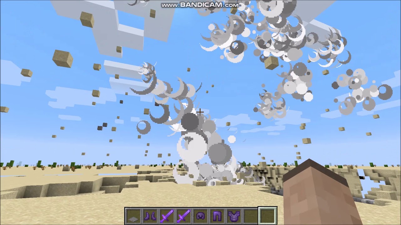 A Minecraft Desert Temple but it's a TNT explosion. - YouTube