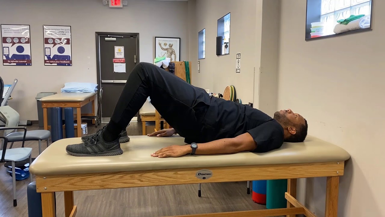 Supine Bridge - YouTube