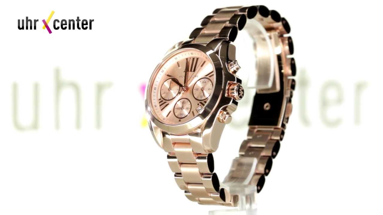 Michael Kors MK5799 Bradshaw Mini Damen-Chronograph - YouTube