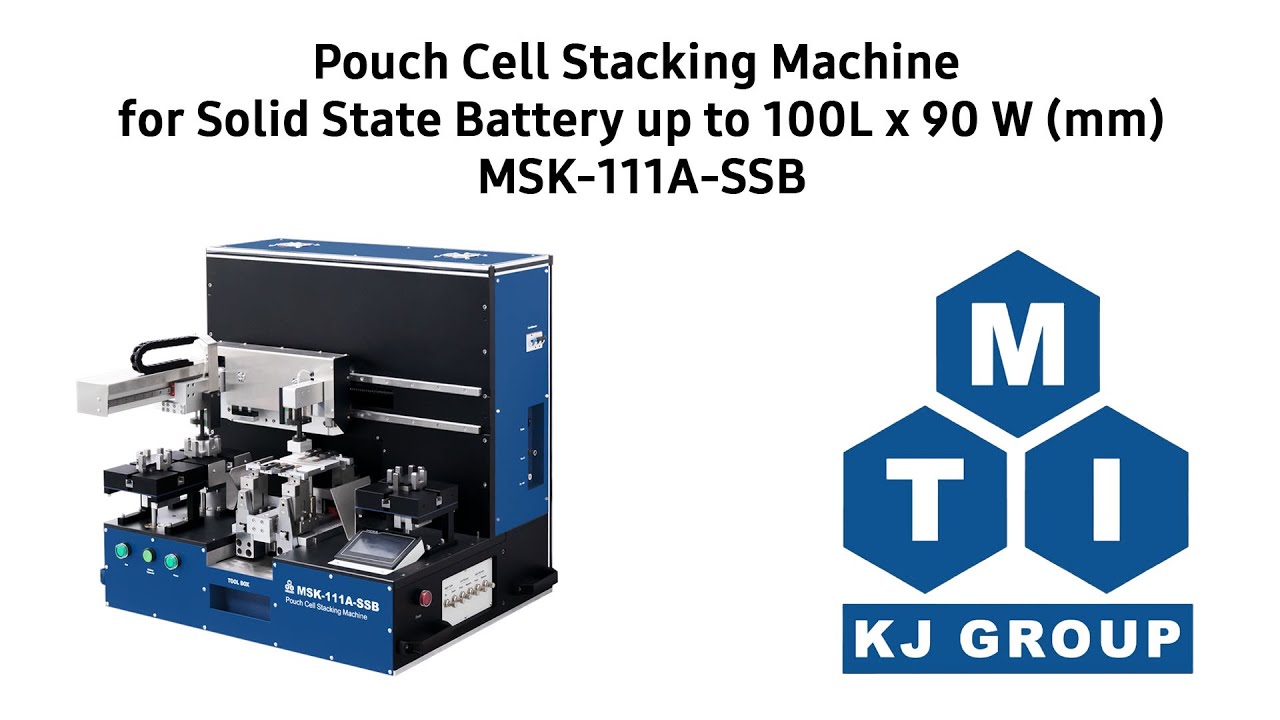 Pouch Cell Stacking Machine for Solid State Battery up to 100L x 90 W ...