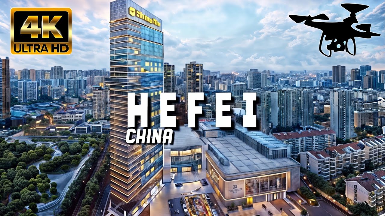 Hefei, China In 4K By Drone - Amazing View Of Hefei, China - YouTube