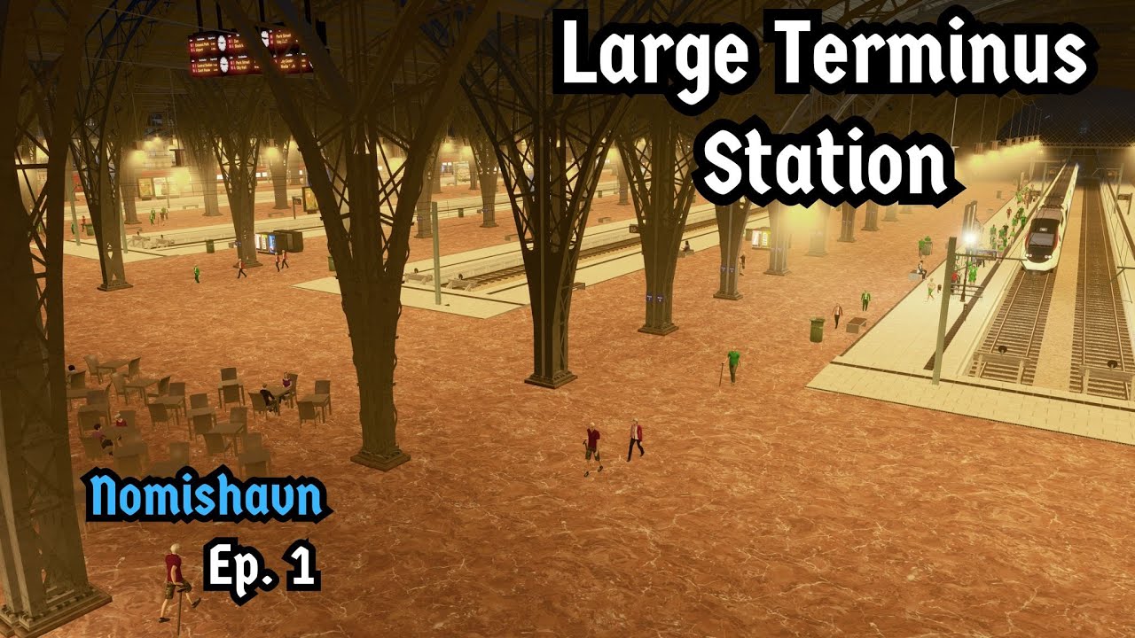 Building a large Terminus Train Station to start a railway city in ...