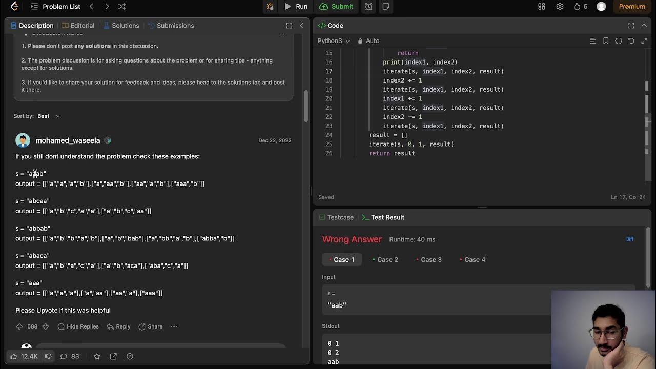 131. Palindrome Partitioning - Leetcode daily by LeetKode - YouTube