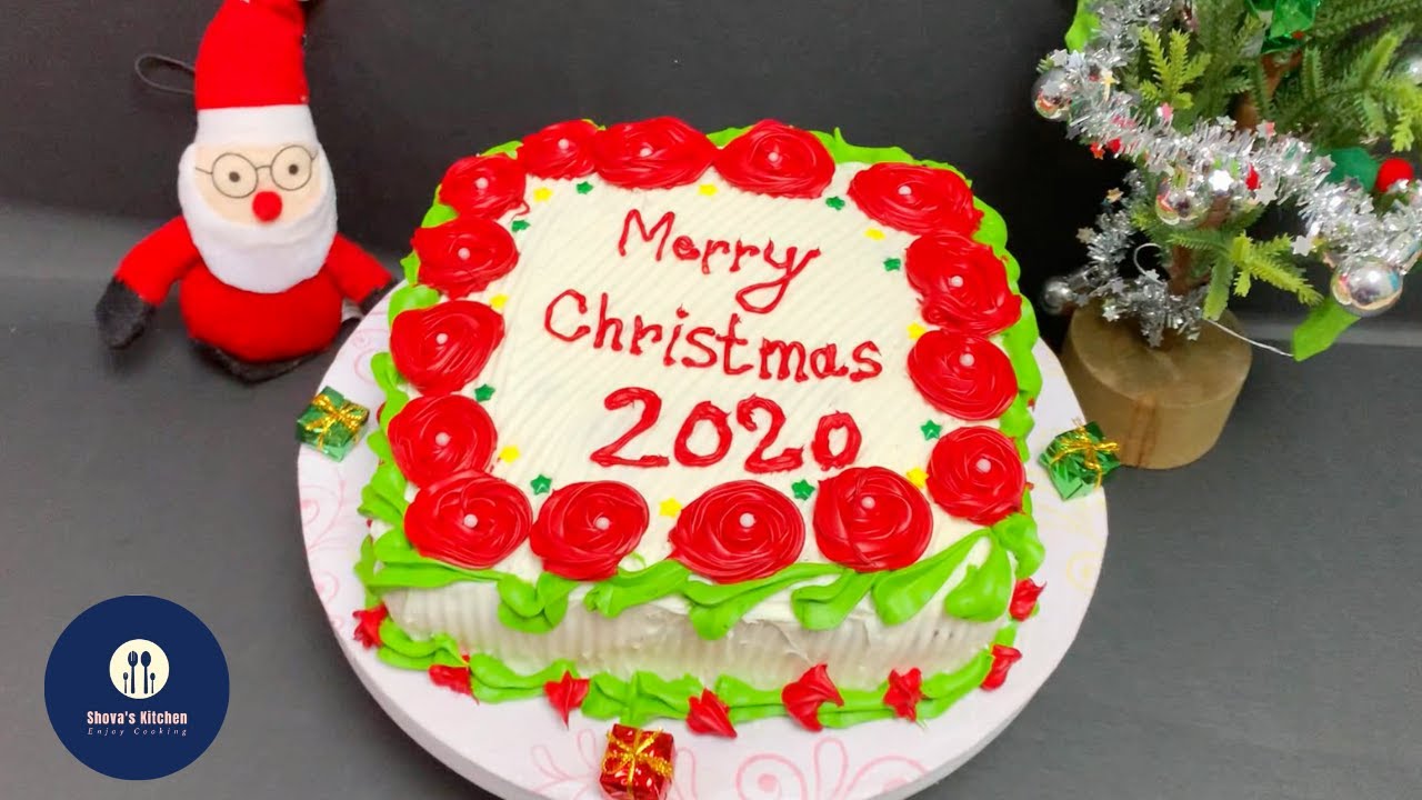 Christmas Cake 2020 || Perfect Vanilla sponge Cake || How to make ...