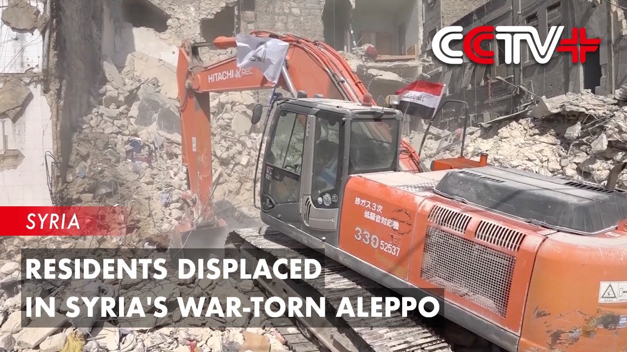 Residents Displaced in Syria's War-Torn Aleppo - YouTube