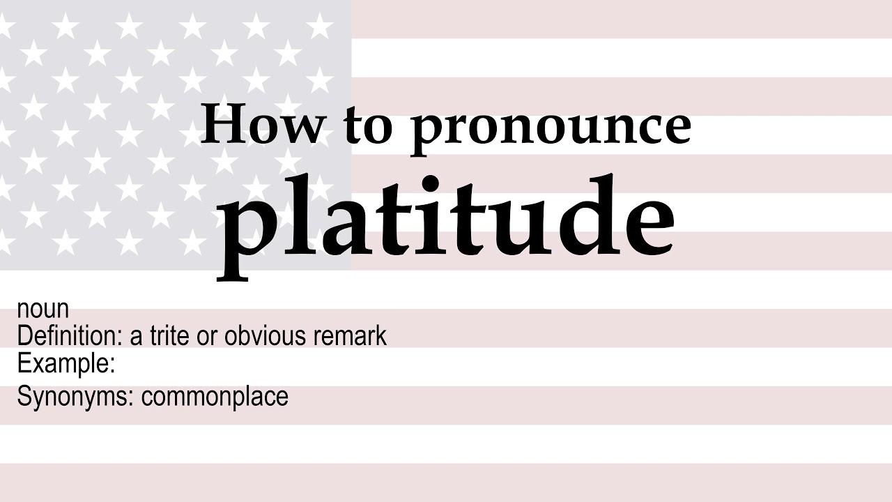 Platitude Definition