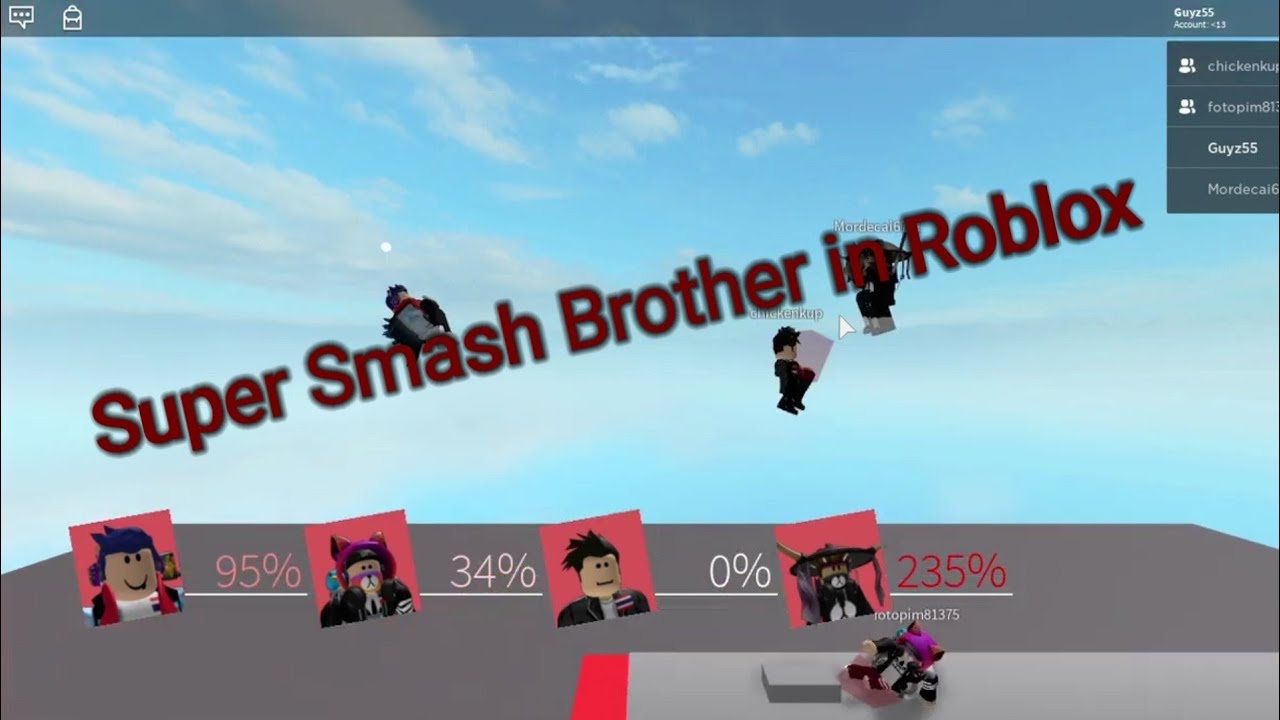 Super Smash Brother in Roblox - Roblox Smash blox - YouTube