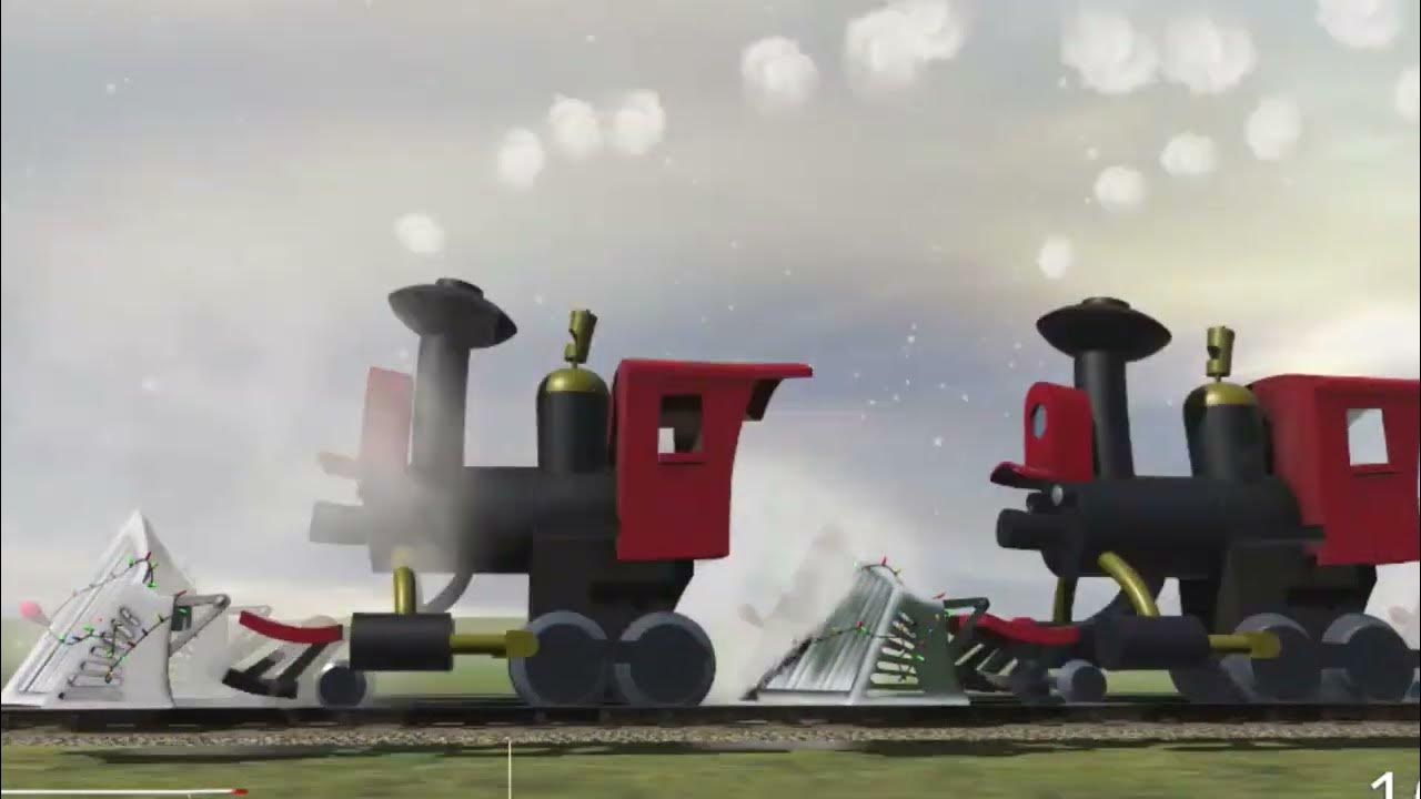 TRAINZ RAILROAD SIMULATOR -TANGY CASEY JR RELUCTANT AND THE SNOWPLOW!- SNOWPLOW GONE WRONG ...