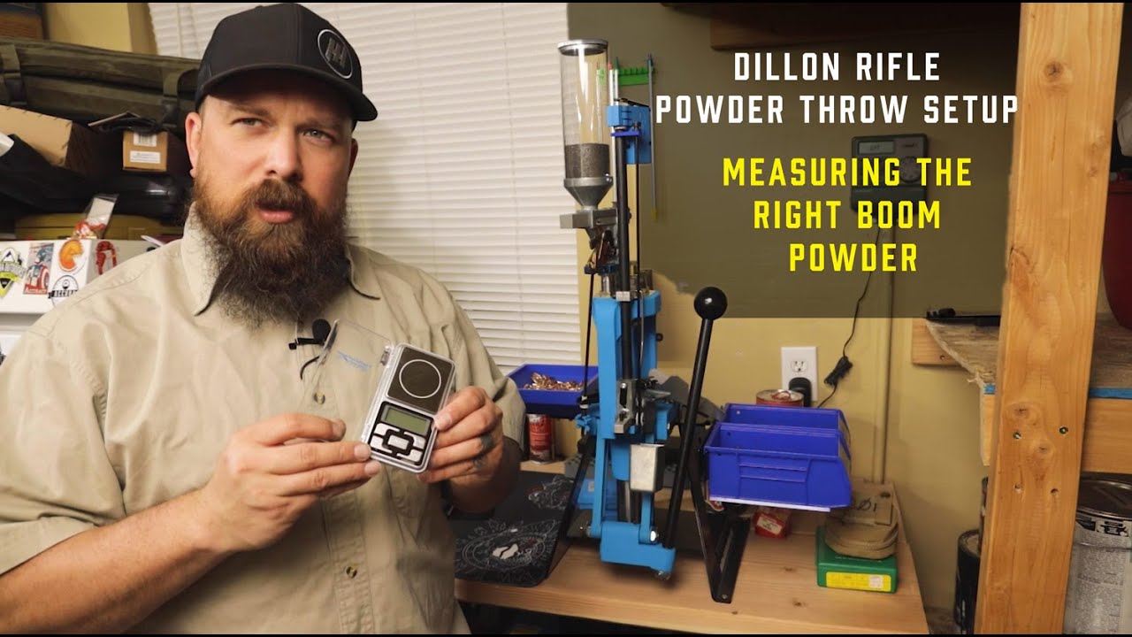 Setting your rifle powder charge on a Dillion 550c - YouTube