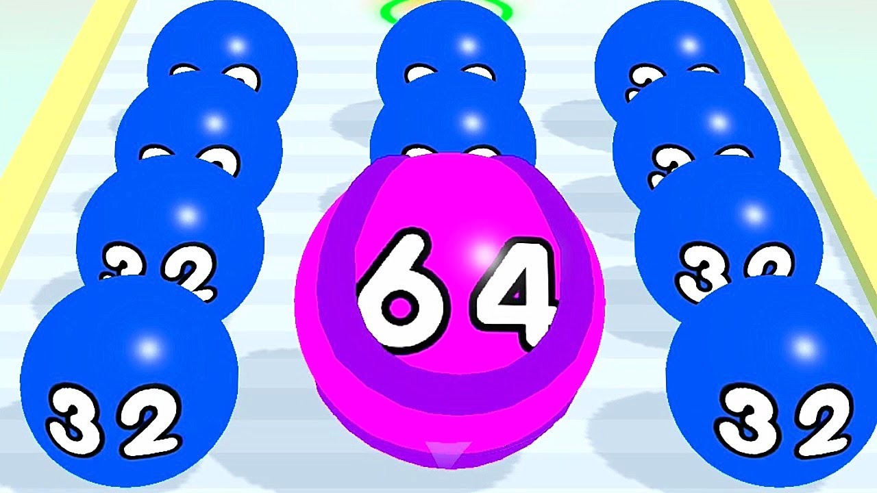 2048 Ball Game - Merge Number 4096 ! All Levels Gameplay Levels (180 ...