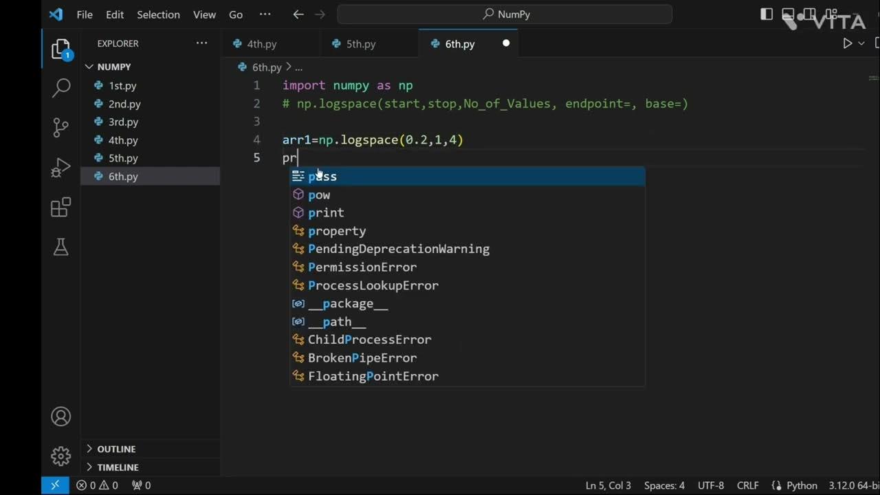 6 Array Creation Logspace Introduction To Numpy Array Numpy Numpytutorial Logspace