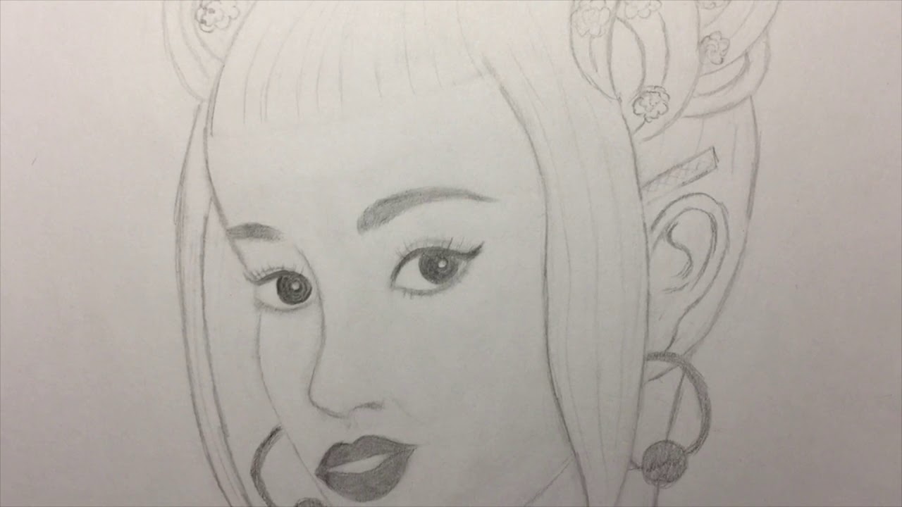 Doja Cat, my attempt to draw / Попытка нарисовать Doja Cat - YouTube