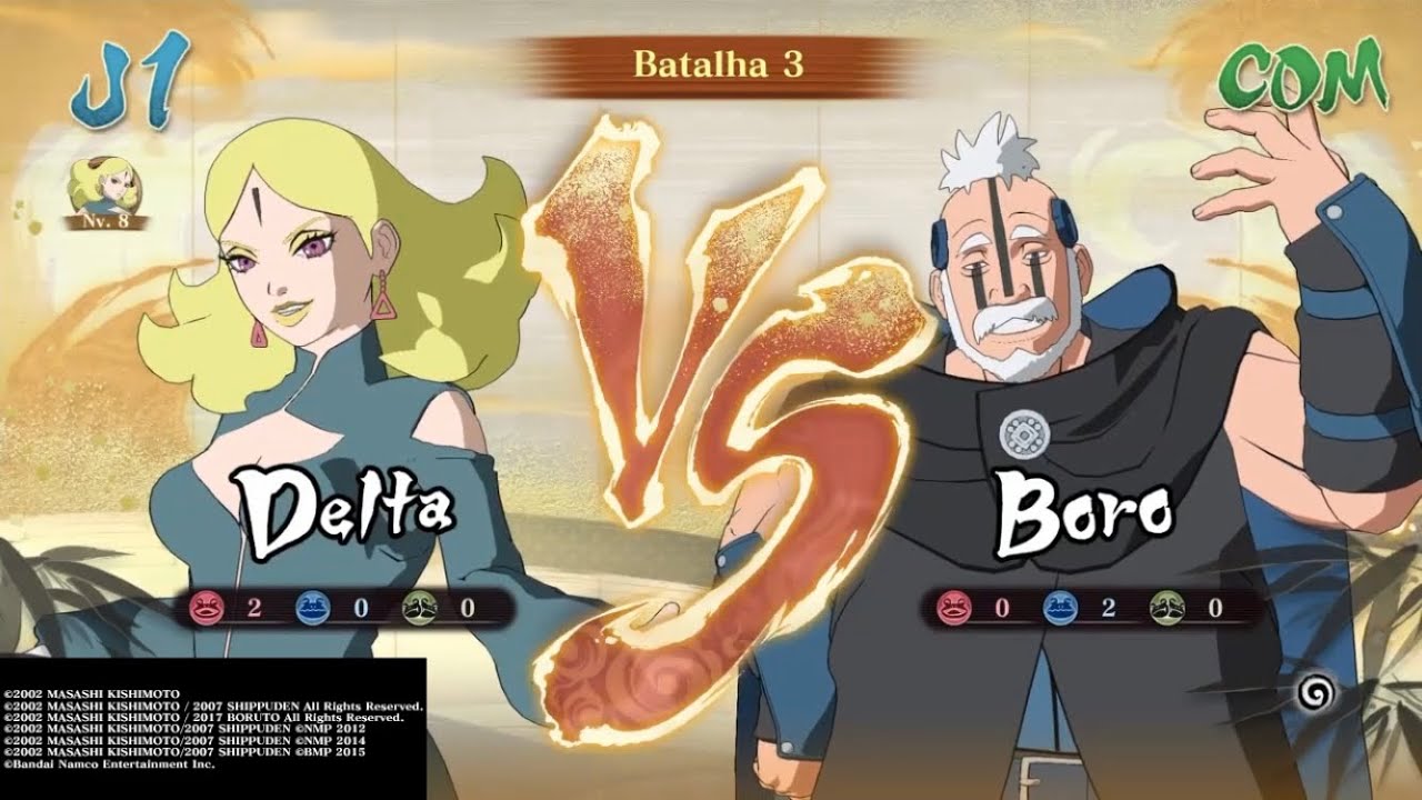 Delta Vs Boro Dublado | Naruto X Boruto Storm connections - YouTube