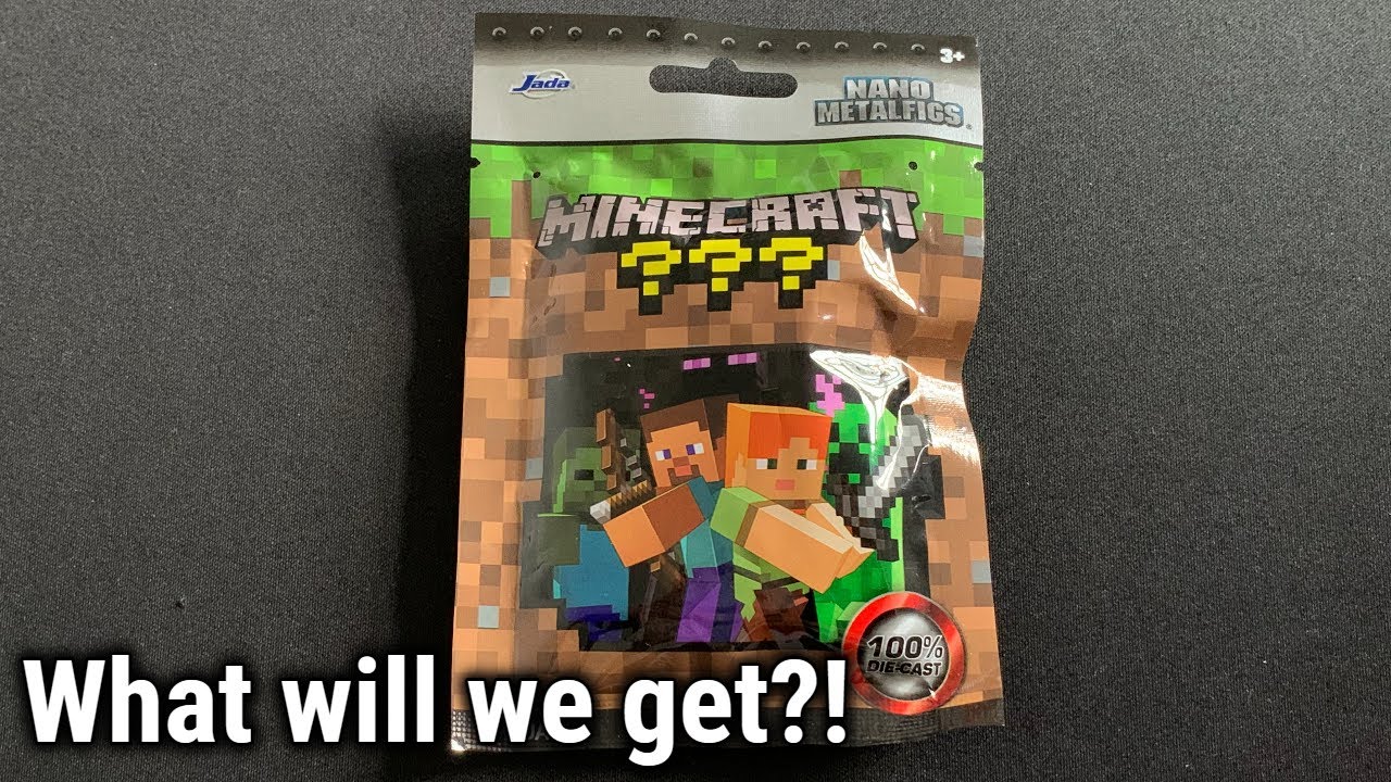Minecraft Nano Metalfigs Mini Figure Opening! - YouTube