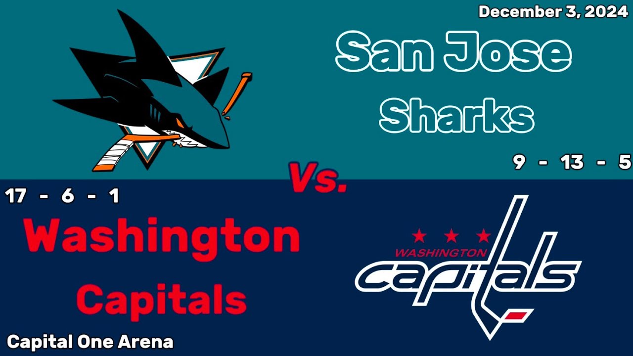 San Jose Sharks vs Washington Capitals | December 3, 2024 | All Goals ...
