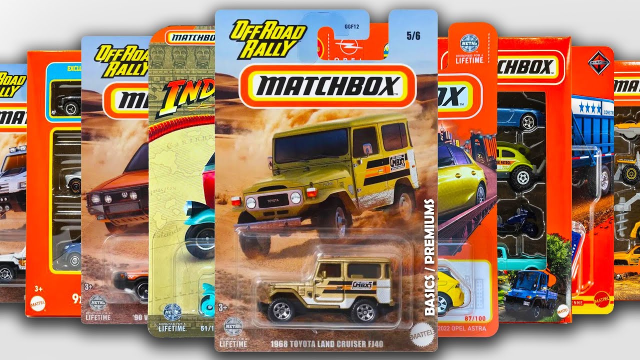 Showcase - Matchbox Off Road Rally, Mix 8 (H case), 8 Packs, 9 Packs ...
