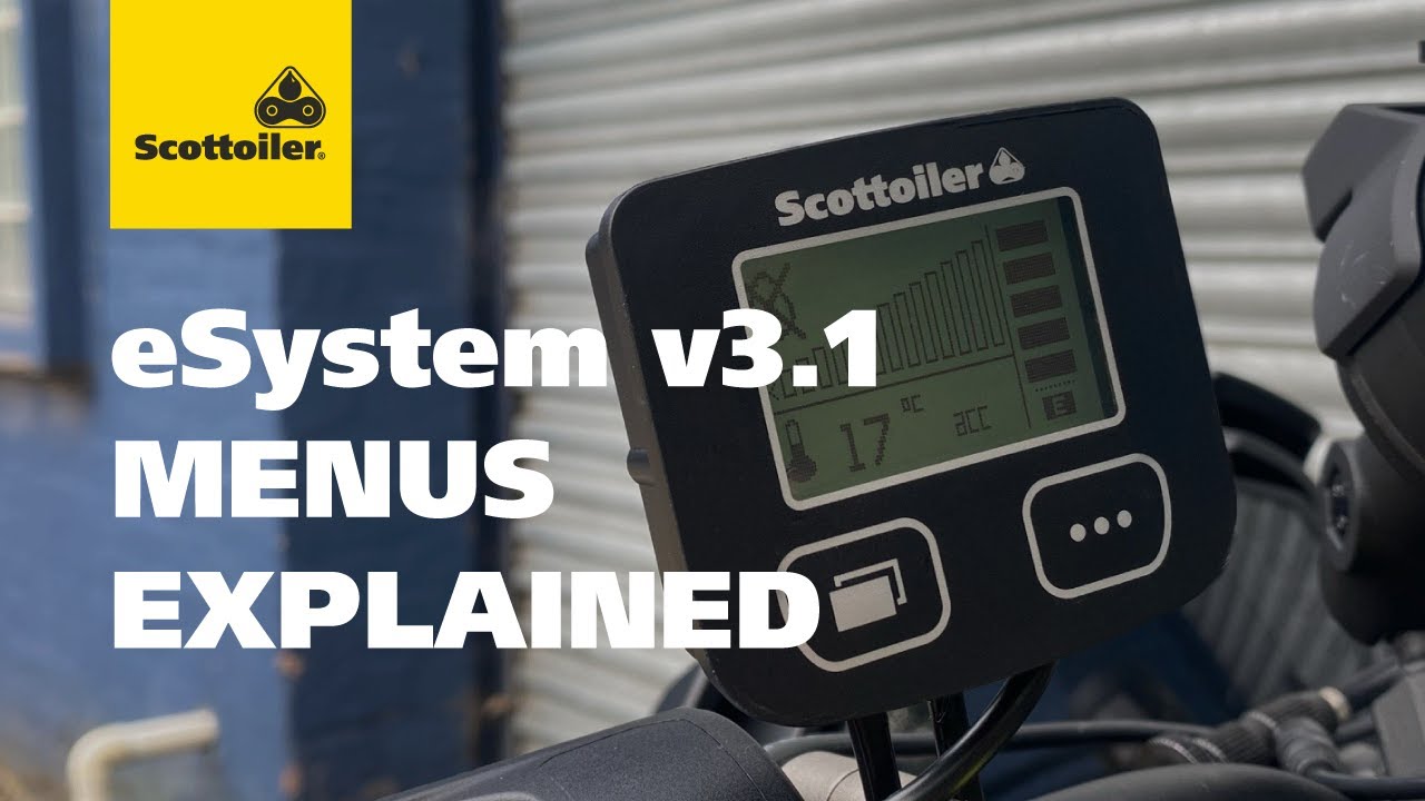 Scottoiler eSystem v3.1 | Menus Explained | Electronic Chain Oiler ...