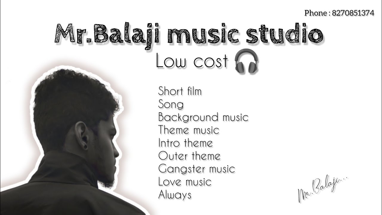 low cost bgm and background music // Music samples // Mr.Balaji ...