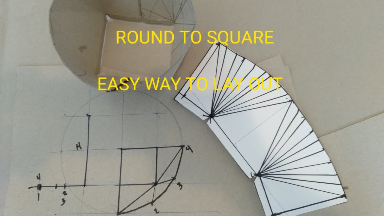 ROUND TO SQUARE. EASIER TRIANGULATION - YouTube