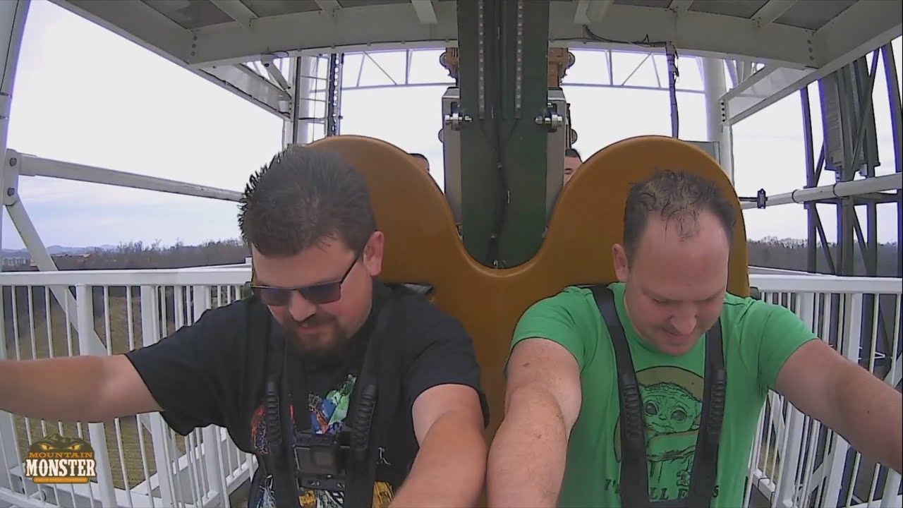 Mountain Monster Full POVs both off and on ride! This multi level ...