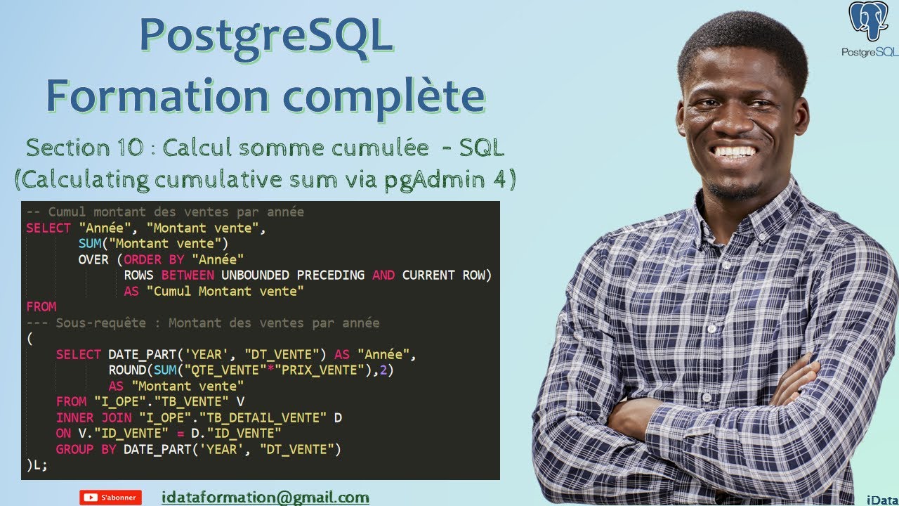 Calcul Somme Cumulée Sql Calculating Cumulative Sum Via Pgadmin 4