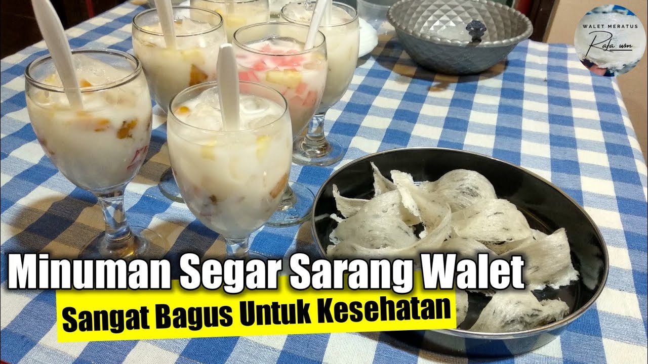 Membuat minuman sarang burung walet | segar - YouTube