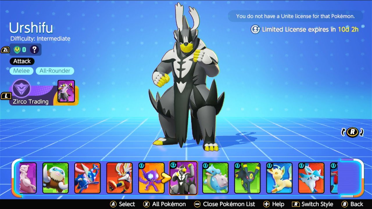Pokémon unite- Urshifu dark bear - YouTube