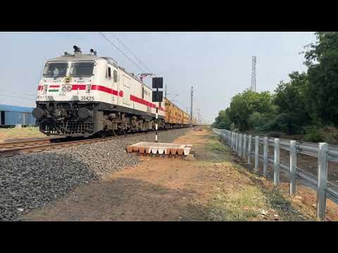 Furious Lallaguda Shining White P7 With Hisar Secunderabad Express - YouTube