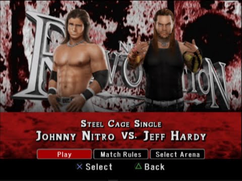 WWE - Johnny Nitro vs. Jeff Hardy - "Steel Cage" match (ALL COM) - New ...