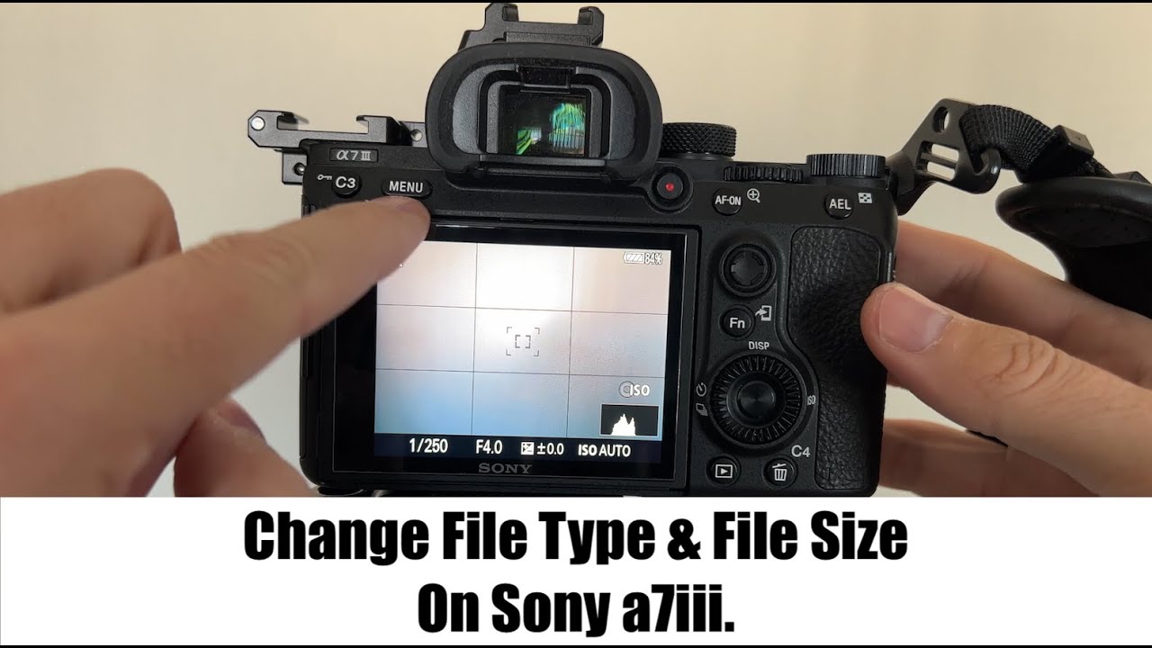 Sony a7iii - How To Change File Type and File Size. JPG/RAW - YouTube