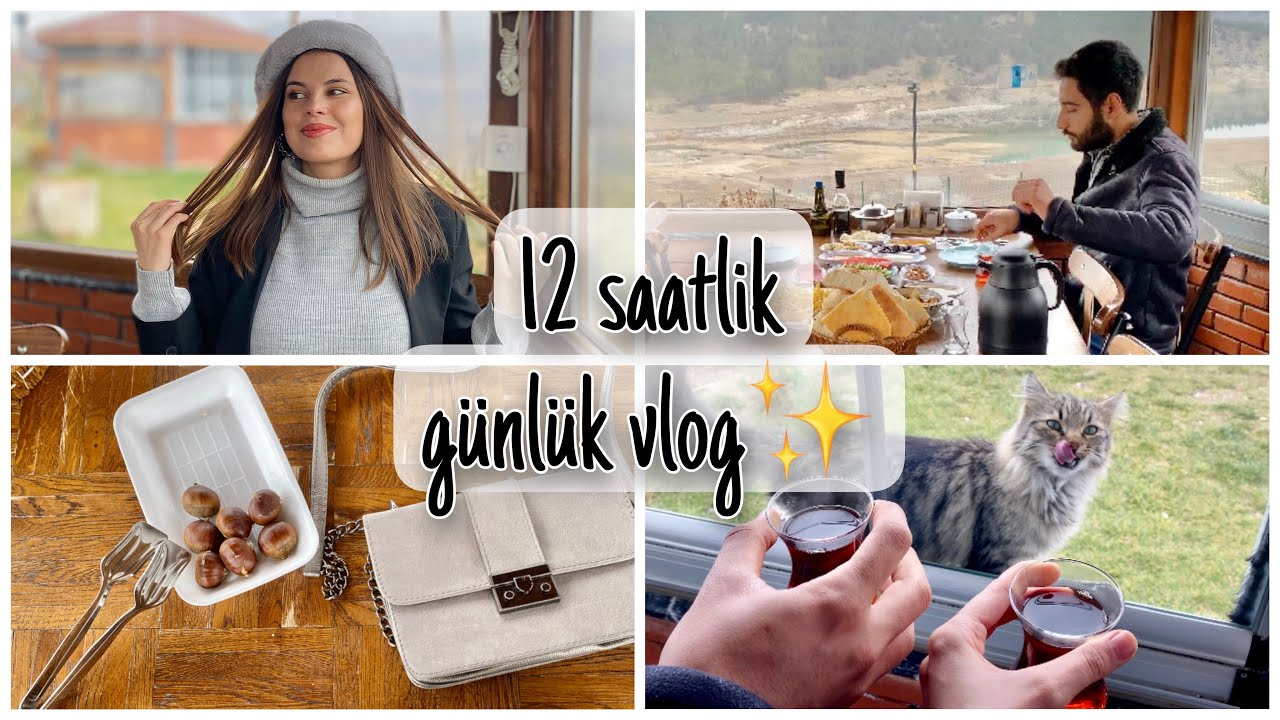 VLOG 32 | Hamileyken 12 saat | kahvaltıya gittik | arkadaşlarımızla ...