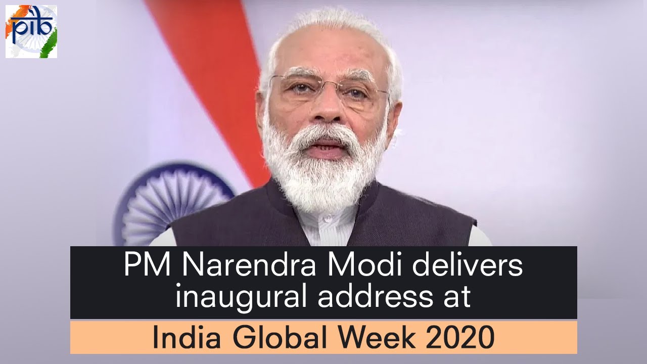 PM Narendra Modi delivers inaugural address at India Global Week 2020 ...