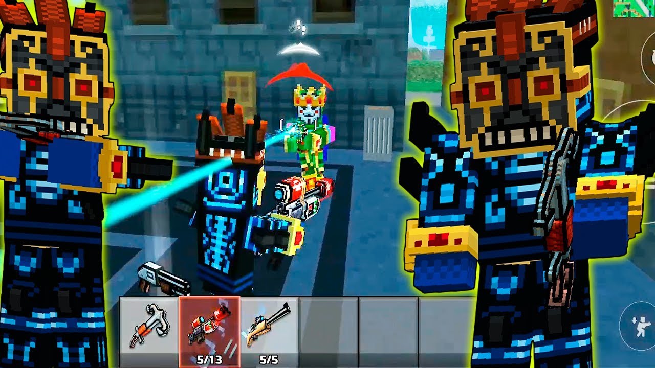 Demon Of Ruins Skin In The Battle Royale - Pixel Gun 3D - YouTube