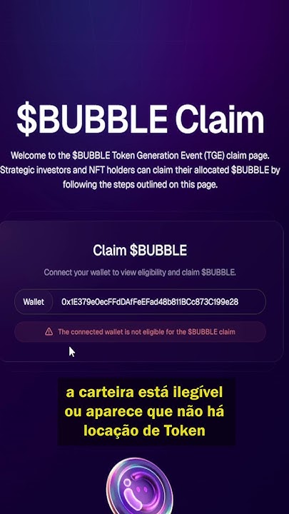 BUBBLE CLAIM #shorts #airdrop #web3 #bubbleairdrop #airdrops #cryptocurrencyairdrop #claim - YouTube