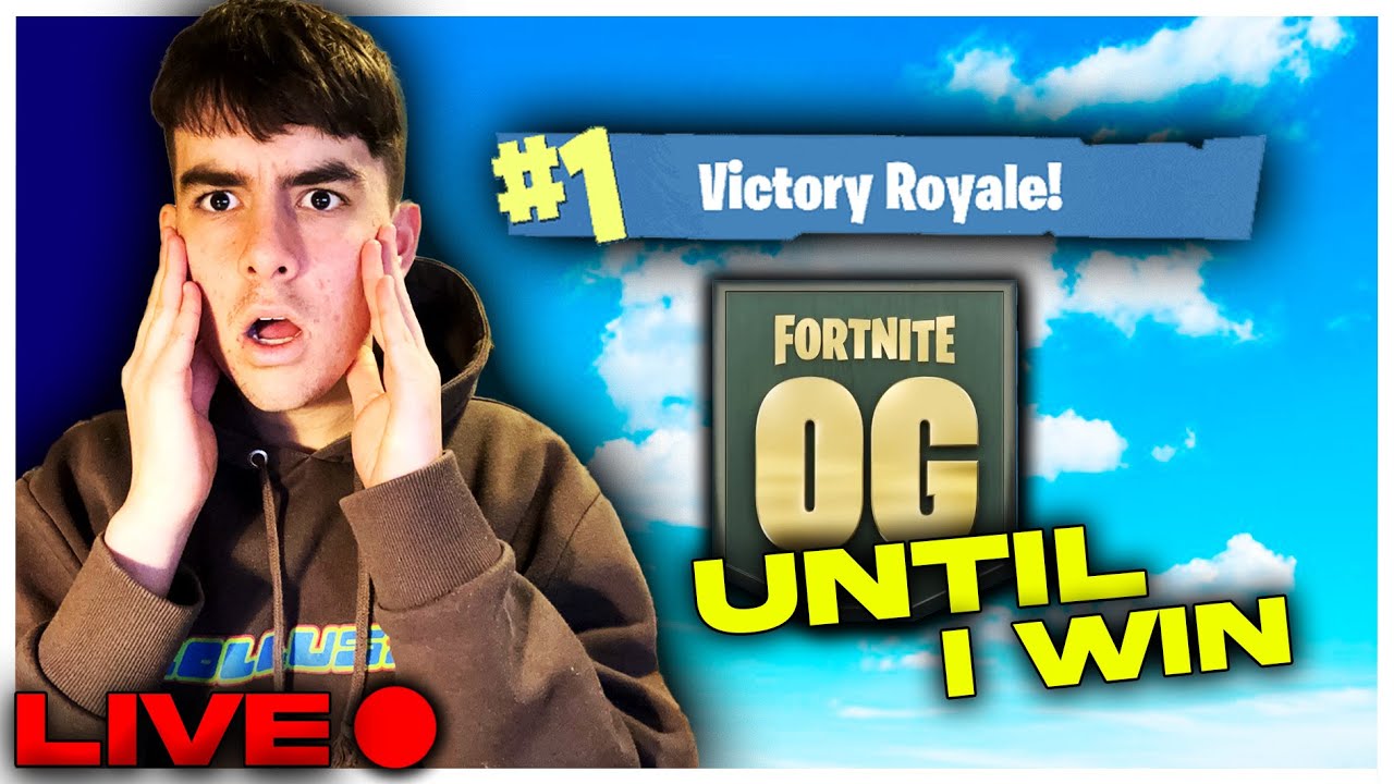 OG FORTNITE UNTIL I WIN A SOLO GAME!! - YouTube