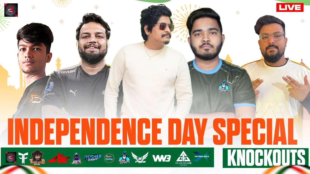 [HI] INDEPENDENCE DAY CLASH SQUAD || 🇮🇳KNOCKOUTS || RACKERS ESPORTS # ...