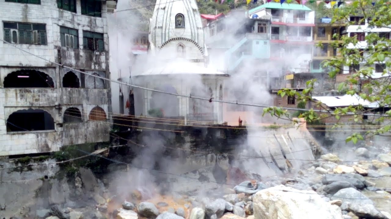 Hot spring Manikaran,H.P /Hot River water - YouTube