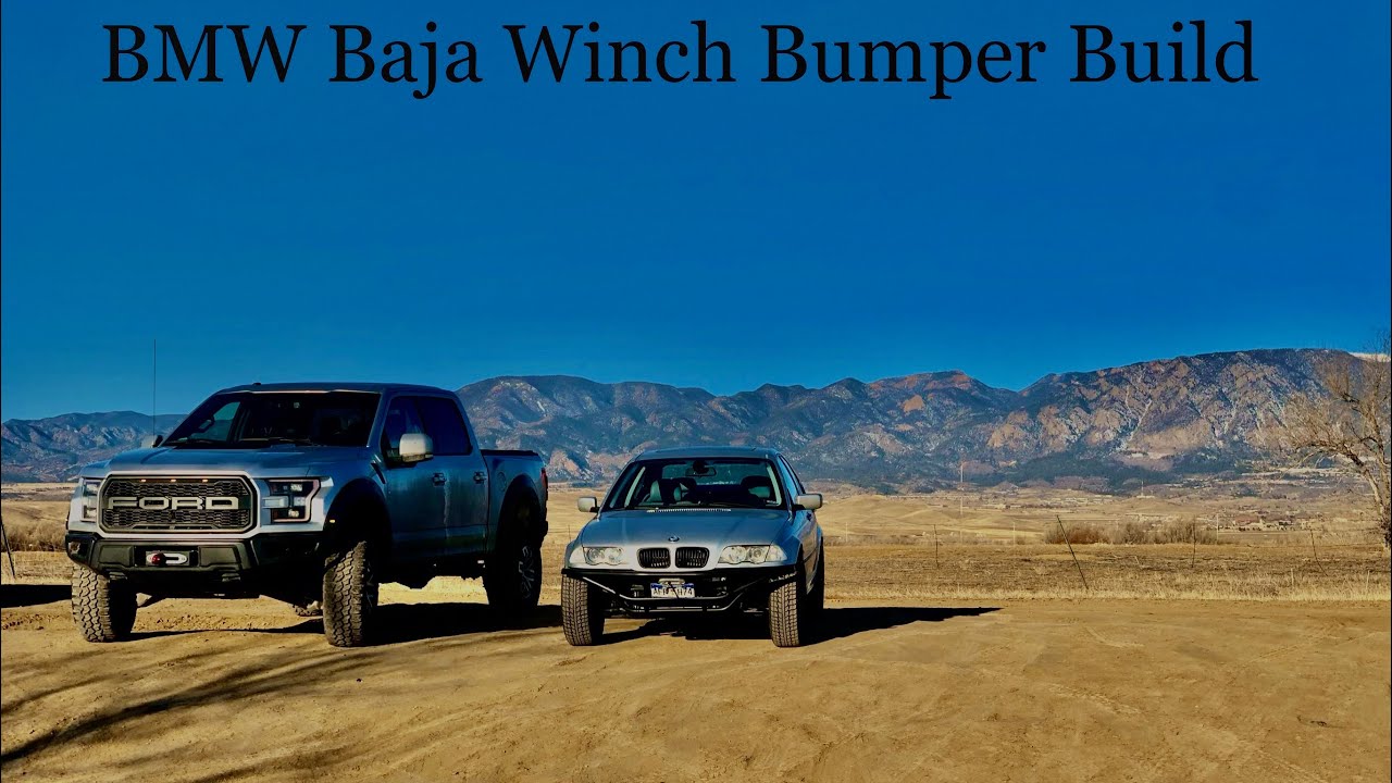 3 Series BMW Baja Bumper with winch build - YouTube
