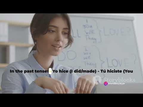 Learn the verb HACER(to do) in Spanish ( past, present, future) - YouTube