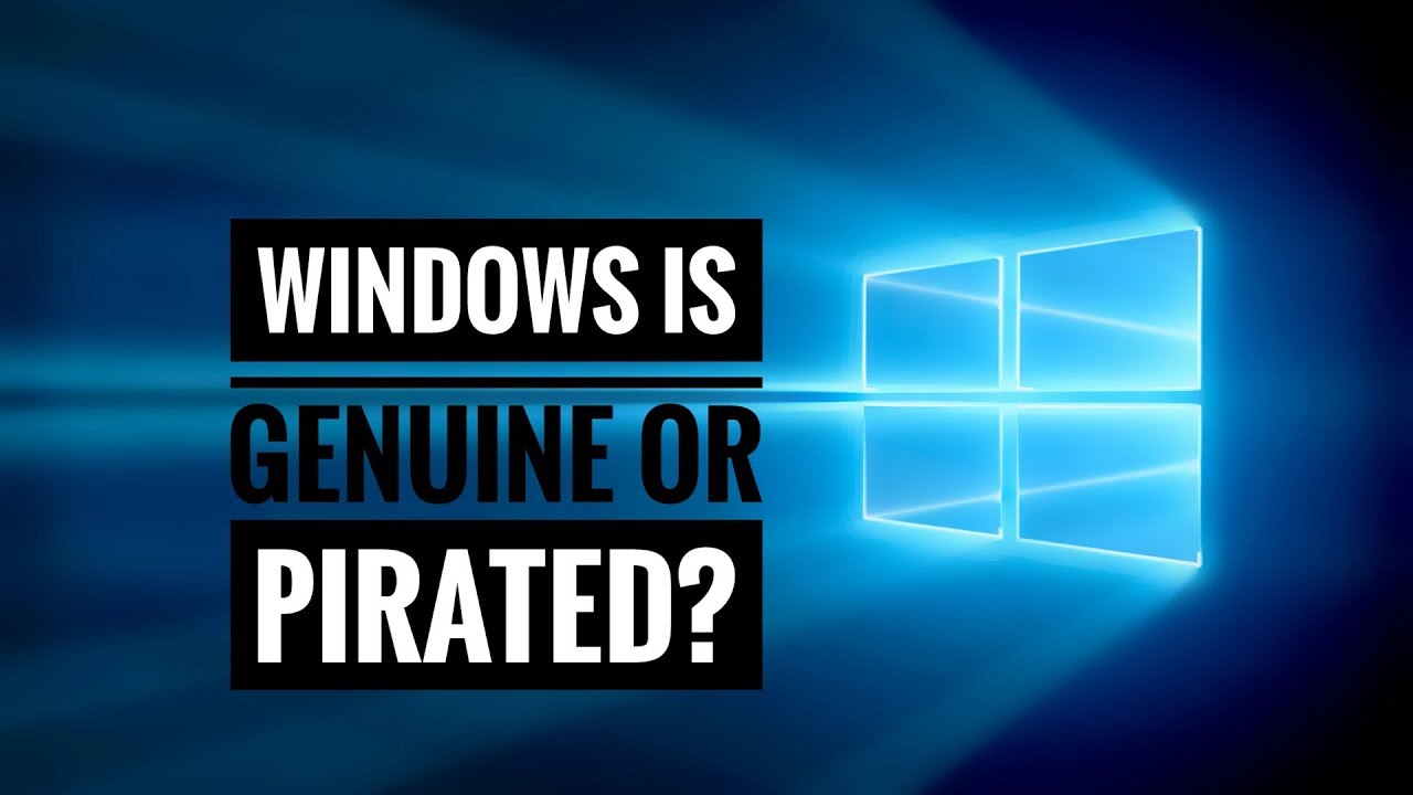 How to identify that Windows 10 is genuine or Pirated - YouTube