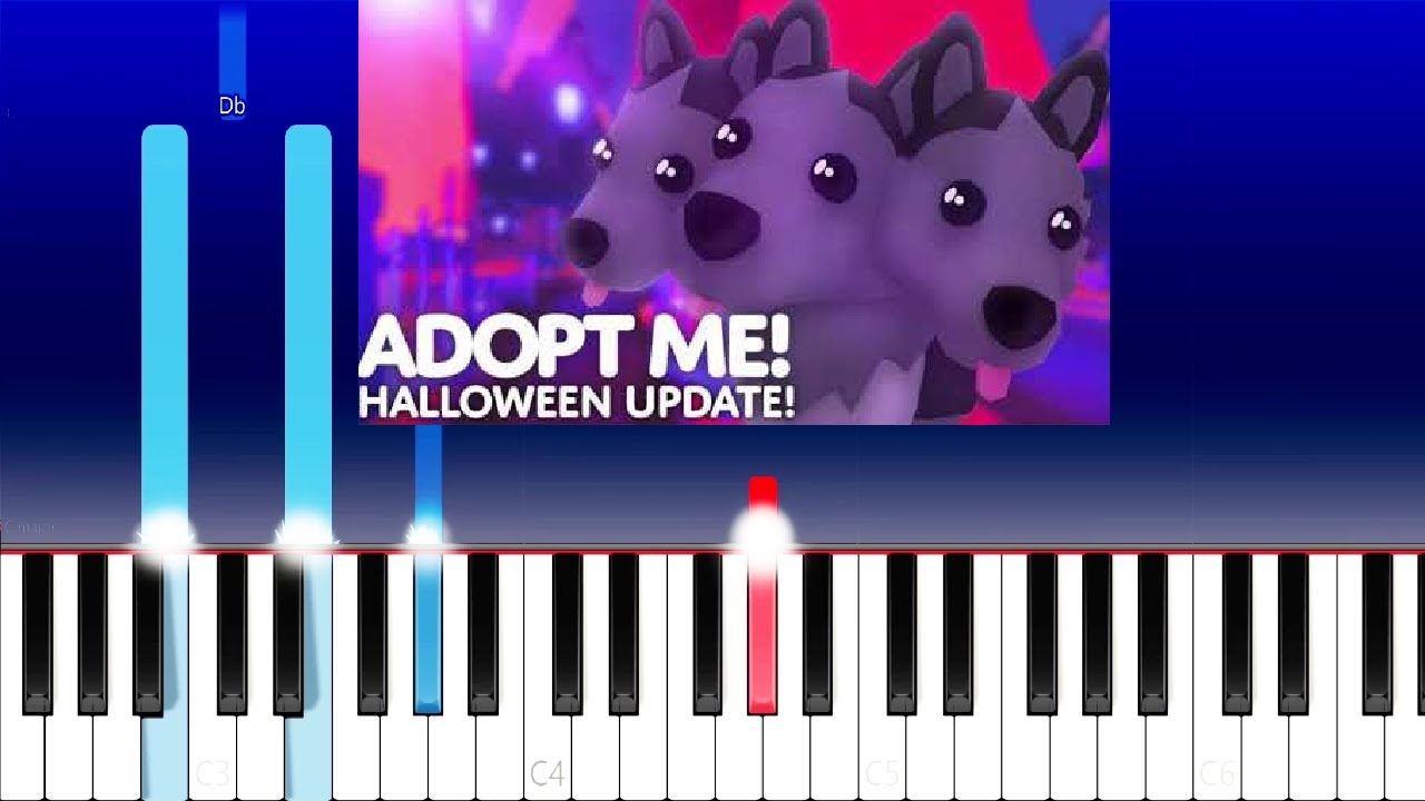Night Theme - Adopt Me Halloween Music (Piano Tutorial) - YouTube