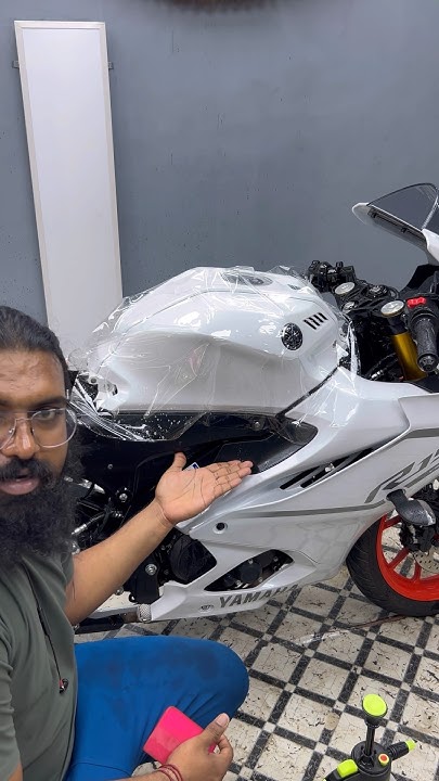 Ppf vs lamination r15 ppf installation #automobile #ppf #r15v4 #r15 #r15m #ppfwrap #ktmlover # ...