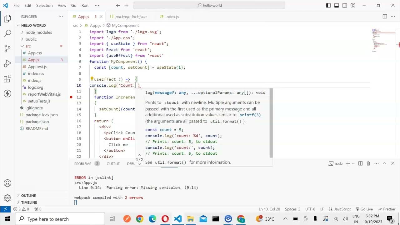 Lesson42 Useeffect Function Component React 1000 Videos Youtube